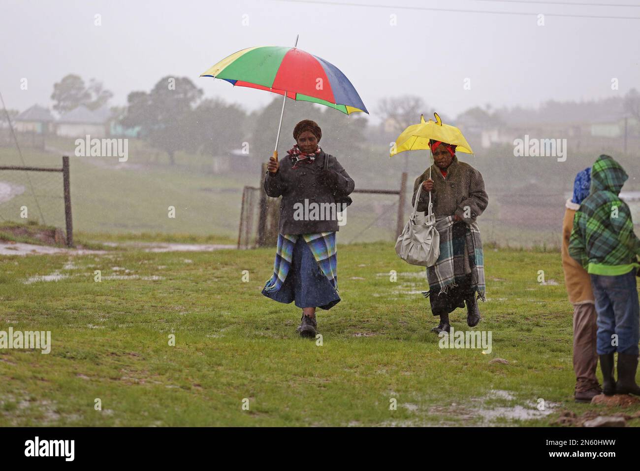 People arrive to celebrate former South African president Nelson ...