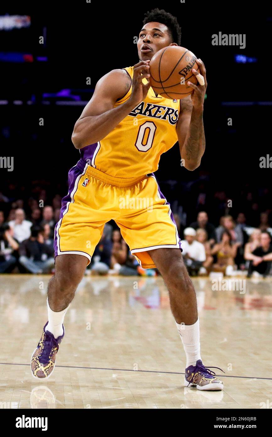 Los Angeles Lakers forward Nick Young during the first half of an NBA ...