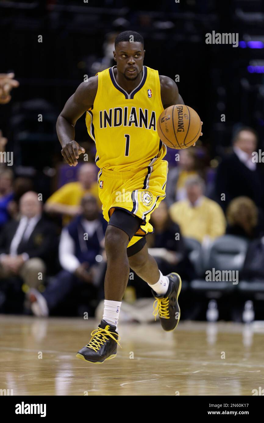 Indiana Pacers guard Lance Stephenson in the second half of an NBA ...