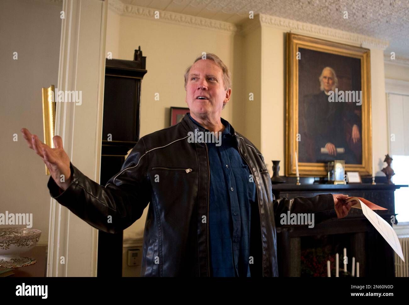 In this photo made Nov. 8, 2013, the Rev. David Perkins of the Living ...