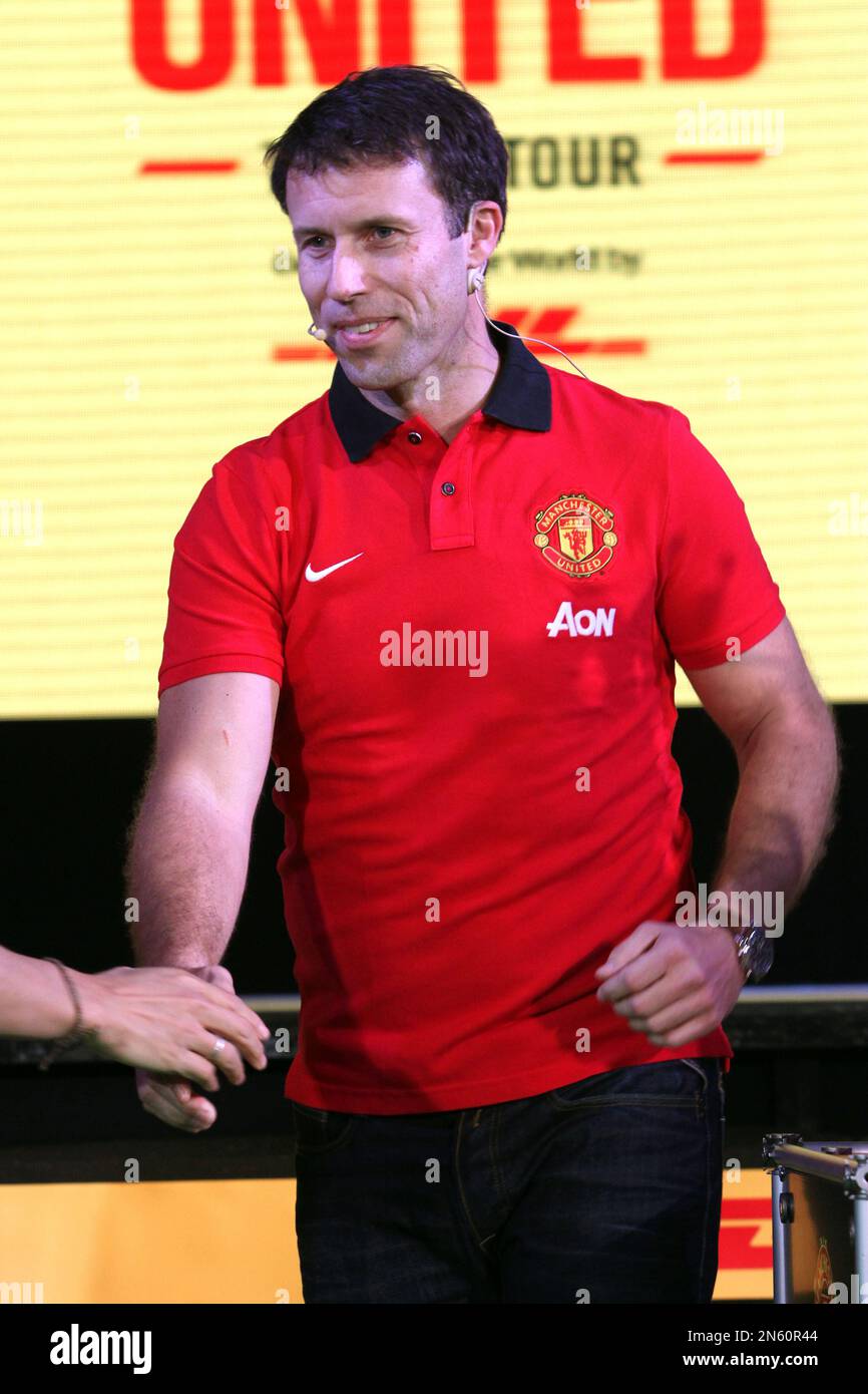 Norway's Ronnie Johnsen, former soccer players of the Manchester United ...