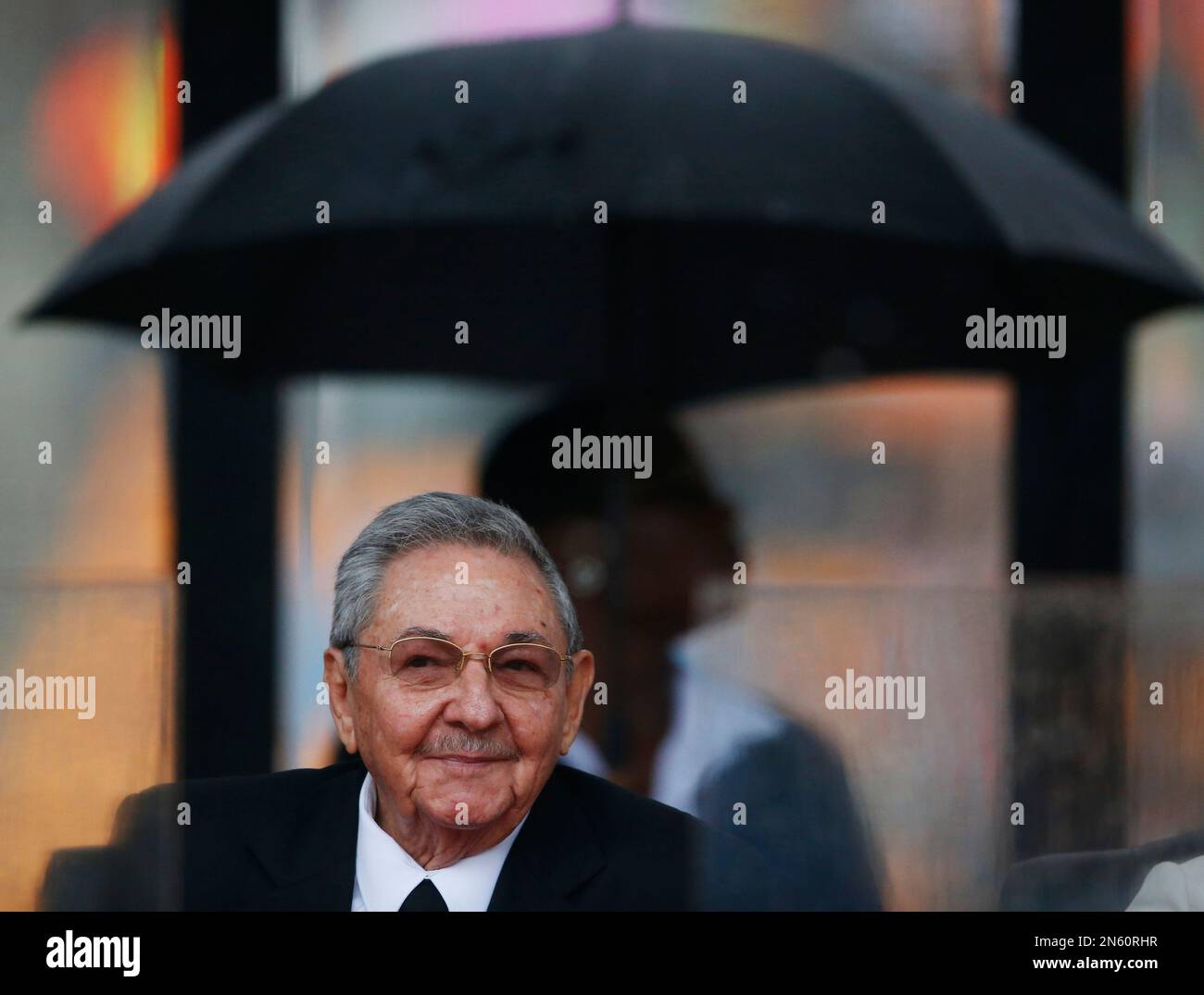 Cuba’s President Raul Castro Ruz listens to speakers during the ...