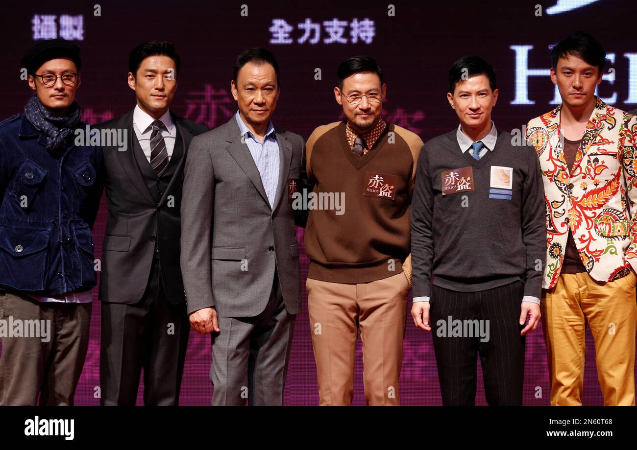 Actors from left, Hong Kong's Shawn Yue, South Korea's Ji Jin-hee ...