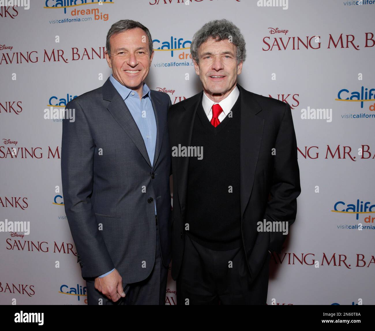 Chief Executive of The Walt Disney Company Bob Iger and Chairman of the ...