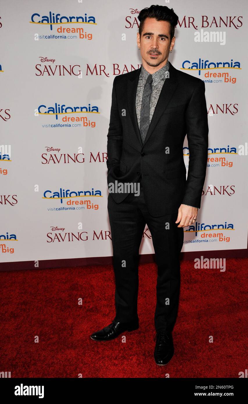 Colin Farrell arrives at the U.S. Premiere of "Saving Mr. Banks," at ...