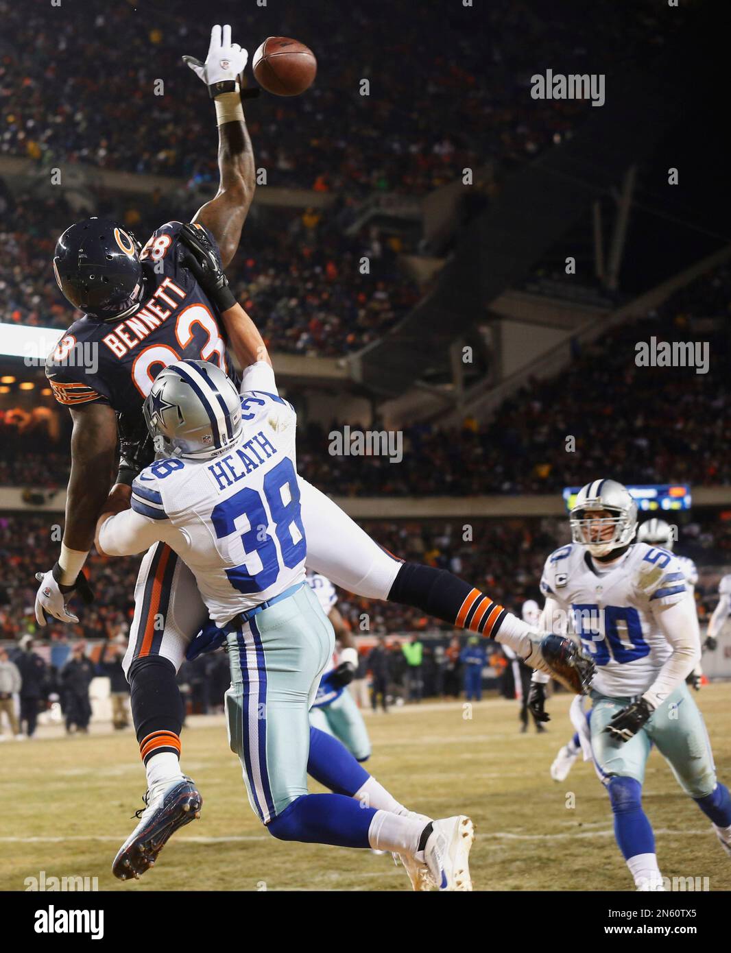 Dallas Cowboys safety Jeff Heath (38) breaks up a pass intended for ...