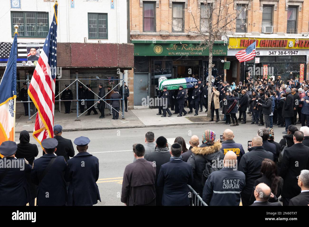 New York, New York, USA. 9th Feb, 2023. Officers of the 66th Precinct ...