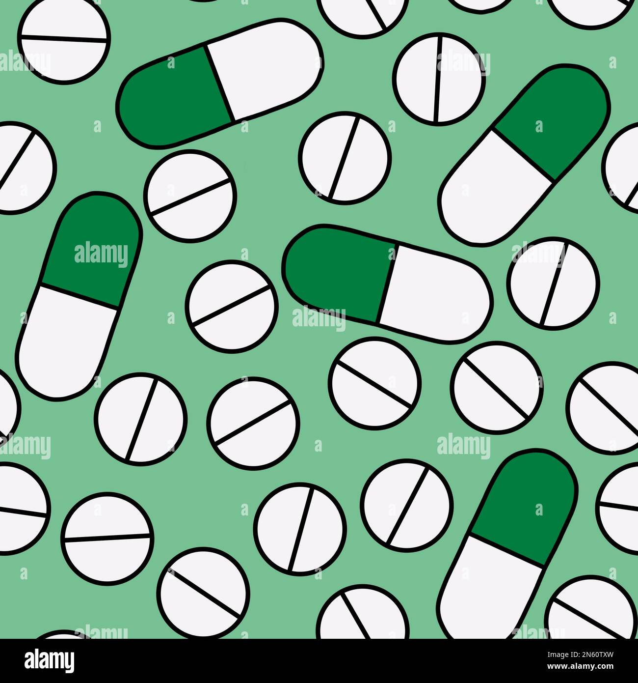 Cartoon medicine seamless pills pattern for wrapping paper and clothes ...