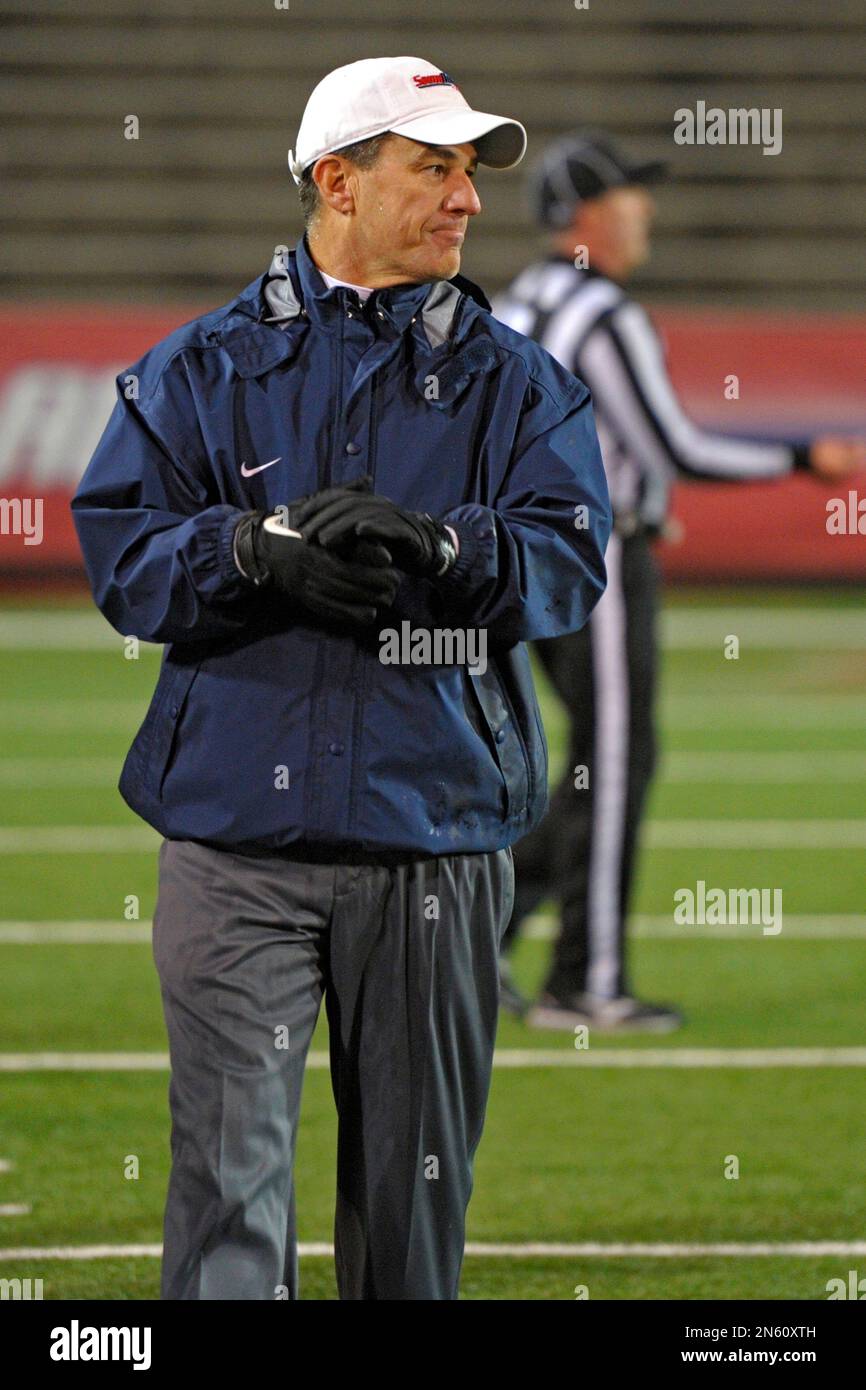 South Alabama head coach Joey Jones walks the sidelines against ...