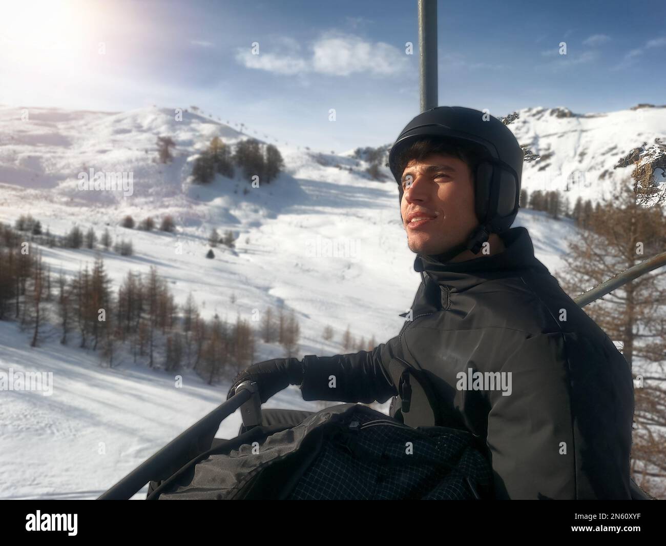 Portrait man in ski suit hi-res stock photography and images - Alamy