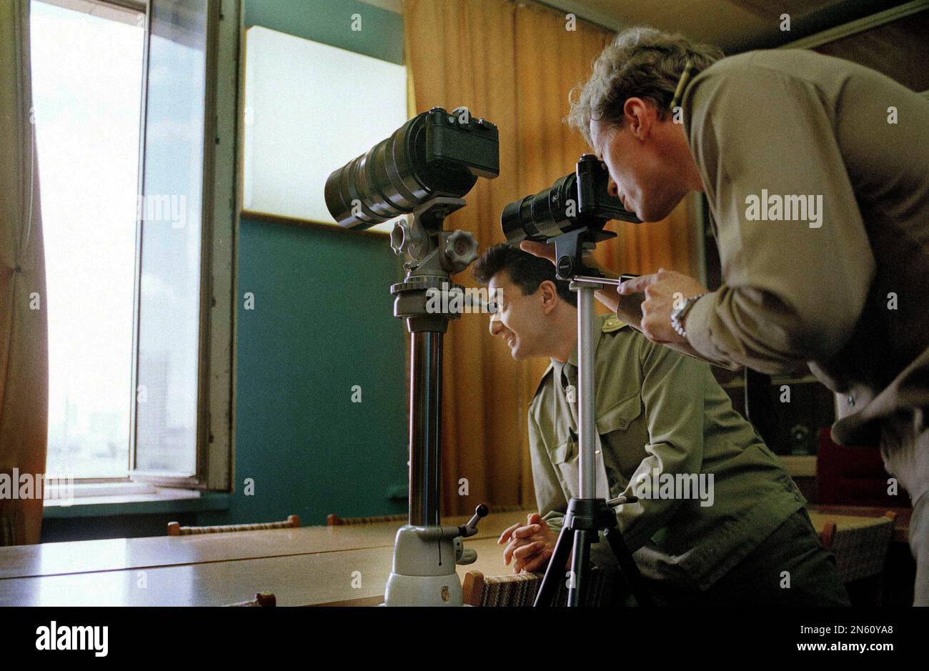 KGB instructors show off their high resolution cameras used for ...