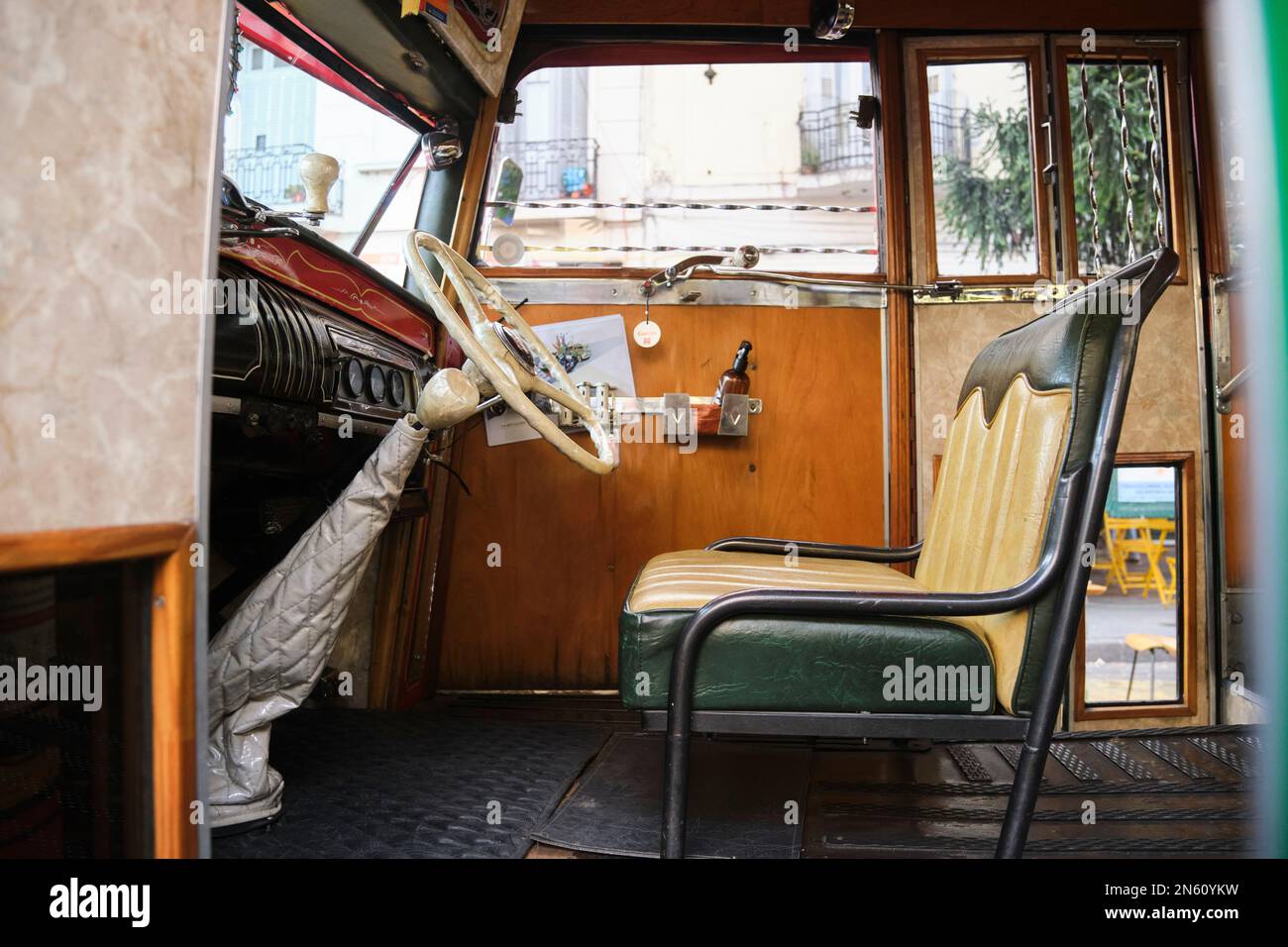 Buenos Aires, Argentina, June 20, 2022: Interior of an old vintage 1942 ...