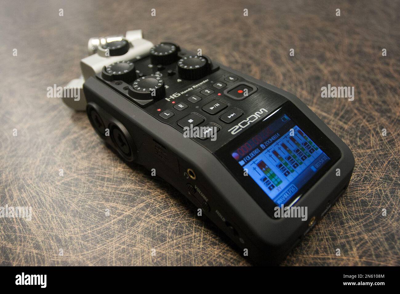 The Zoom H6 Handy Recorder is shown on Tuesday, Nov. 26, 2013 in ...