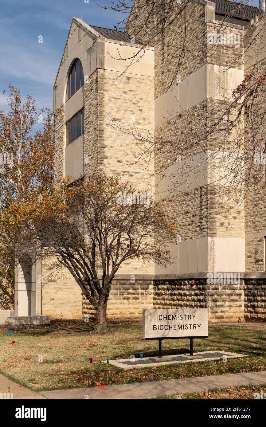 MANHATTEN, KS, USA - NOVEMBER 3, 2022:Chemistry Biochemistry Hall on ...