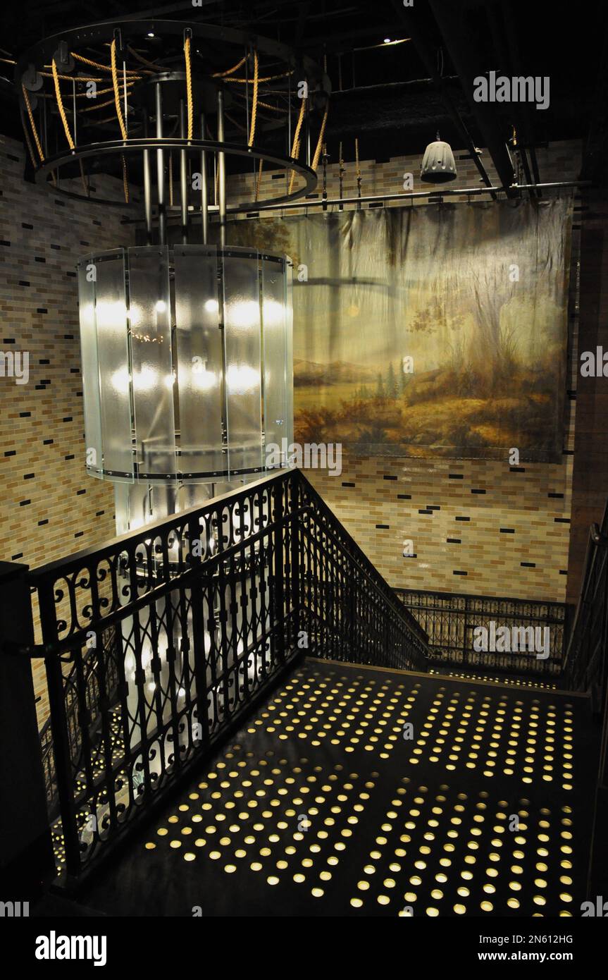 This photo taken Dec. 6, 2013 shows a set of stairs in the new the ...