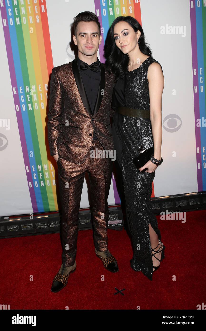 Singer Brendon Urie and wife, Sarah Urie, attend the 2013 Kennedy ...