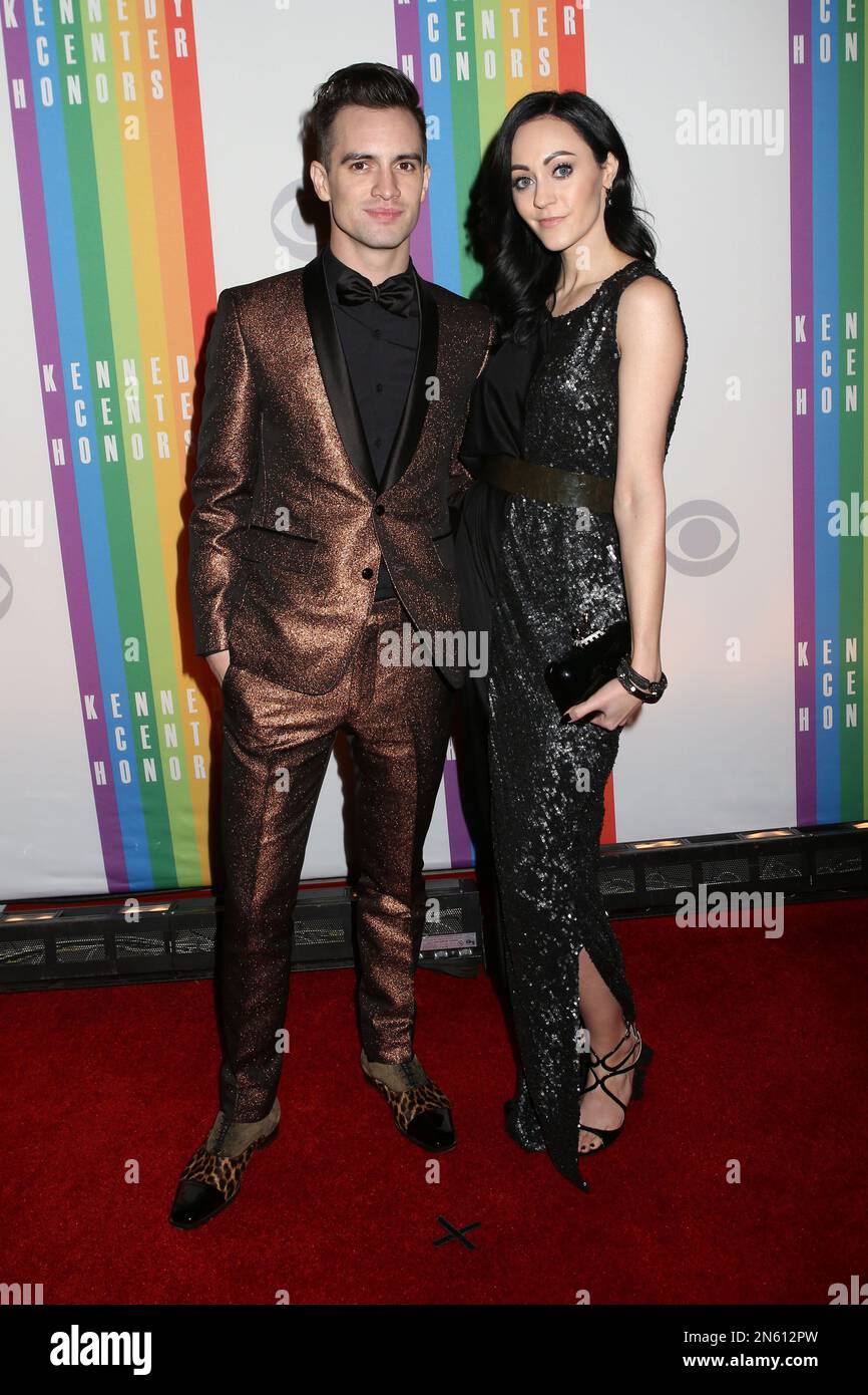 Singer Brendon Urie and wife, Sarah Urie, attend the 2013 Kennedy ...