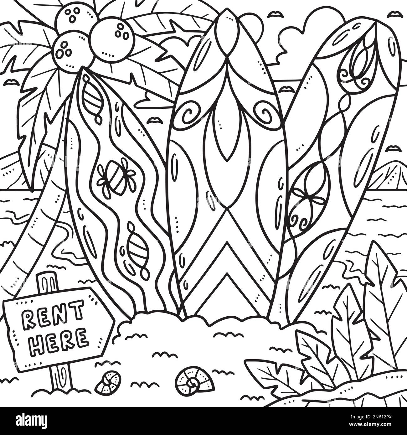 Summer surf Black and White Stock Photos & Images - Alamy