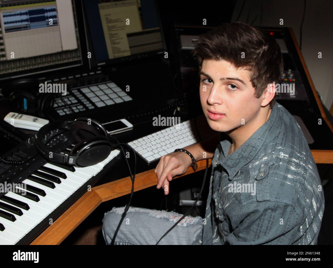 Singer and musician Tyler Layne records new music at the Steele Factory ...