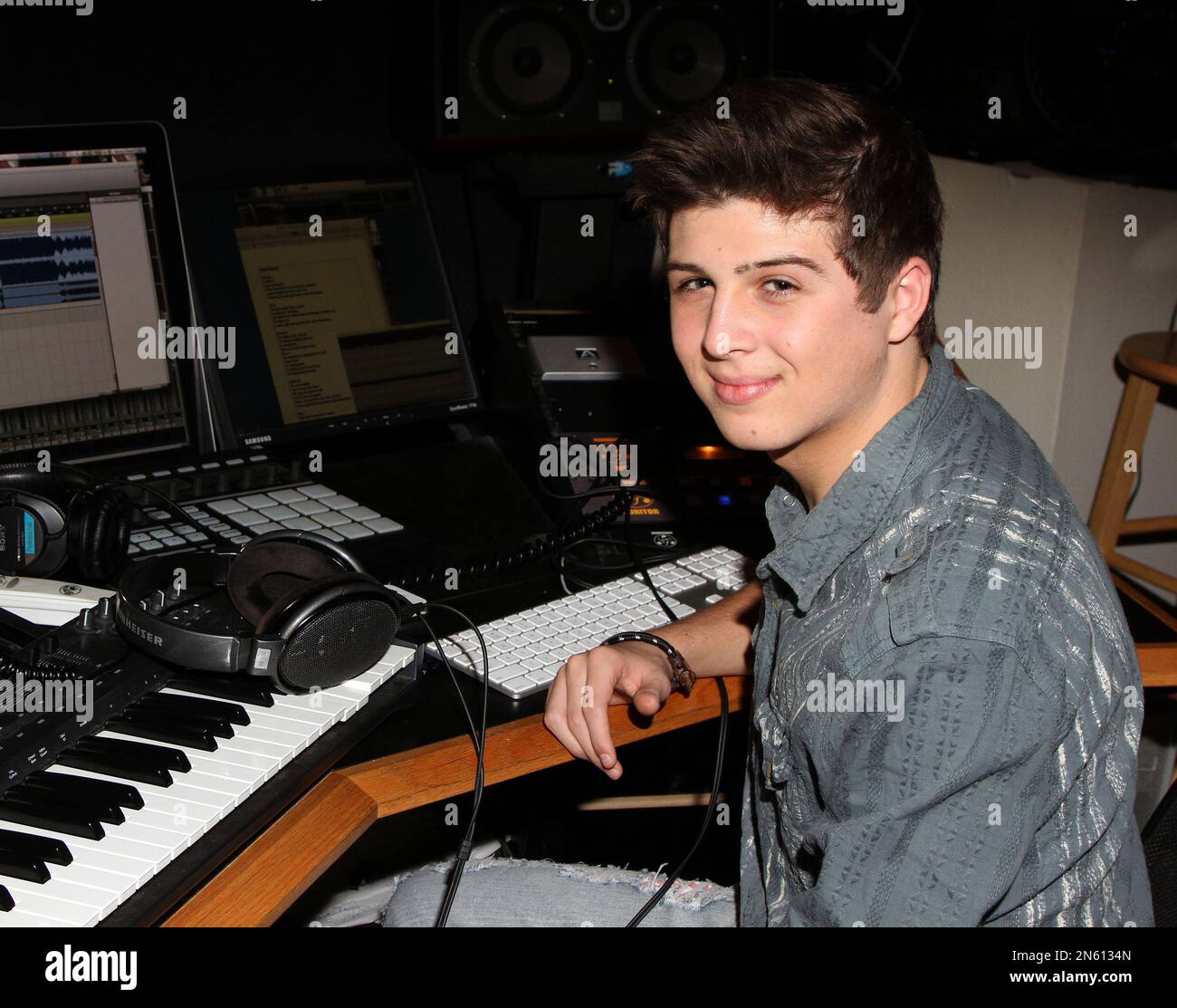 Singer and musician Tyler Layne records new music at the Steele Factory ...