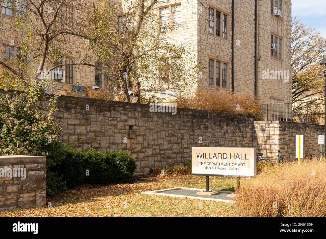 MANHATTEN, KS, USA - NOVEMBER 3, 2022: Willard Hall and Mark A. Chapman ...