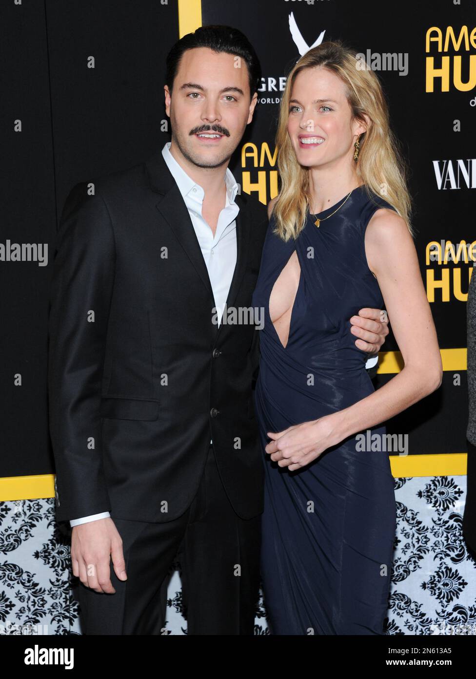 Actor Jack Huston and girlfriend model Shannan Click attend the ...
