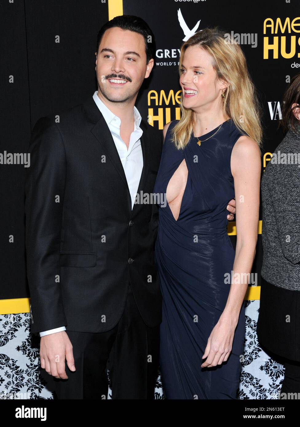 Actor Jack Huston and girlfriend model Shannan Click attend the ...