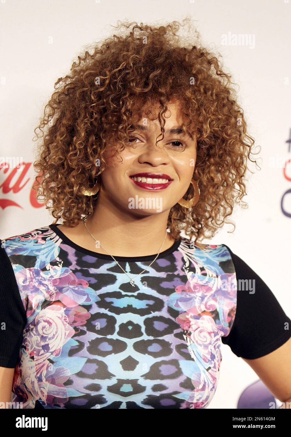 British Singer Little Nikki poses backstage at Capital FM's Jingle Bell ...