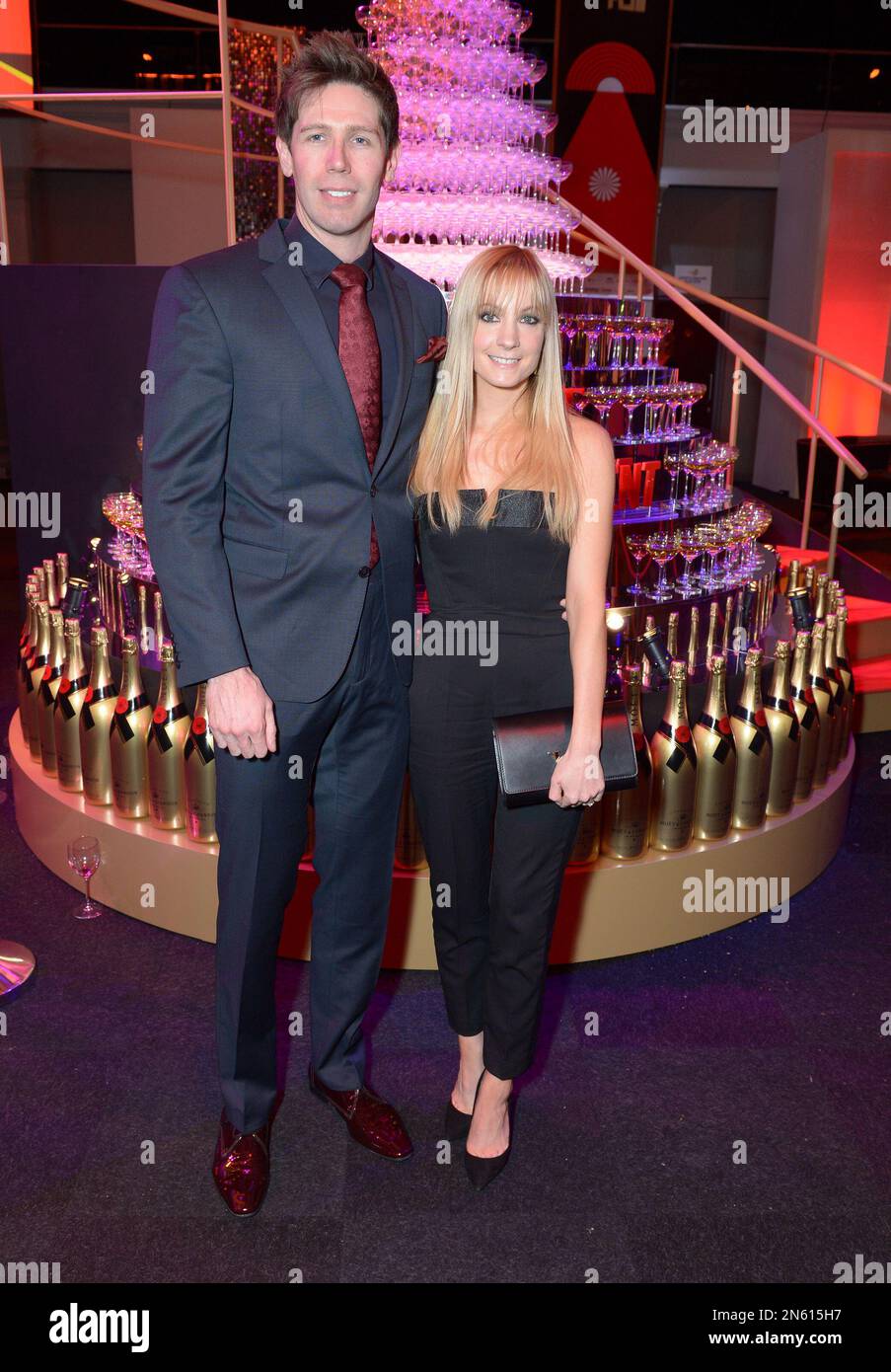 James Cannon and Joanne Froggatt attend the 16th Moet British ...