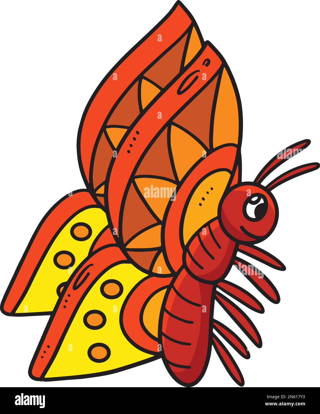 Spring Butterflies Cartoon Colored Clipart Stock Vector Image & Art - Alamy