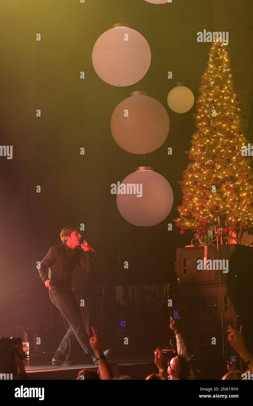 Matthew Shultz of Cage the Elephant performs on stage during the 24th ...