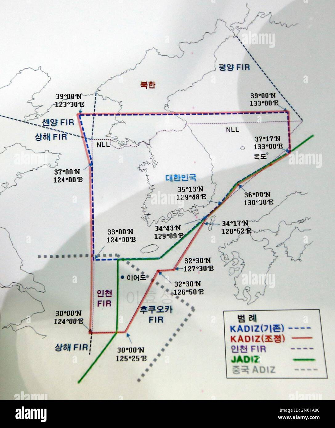 Adiz Map Of Asia With China