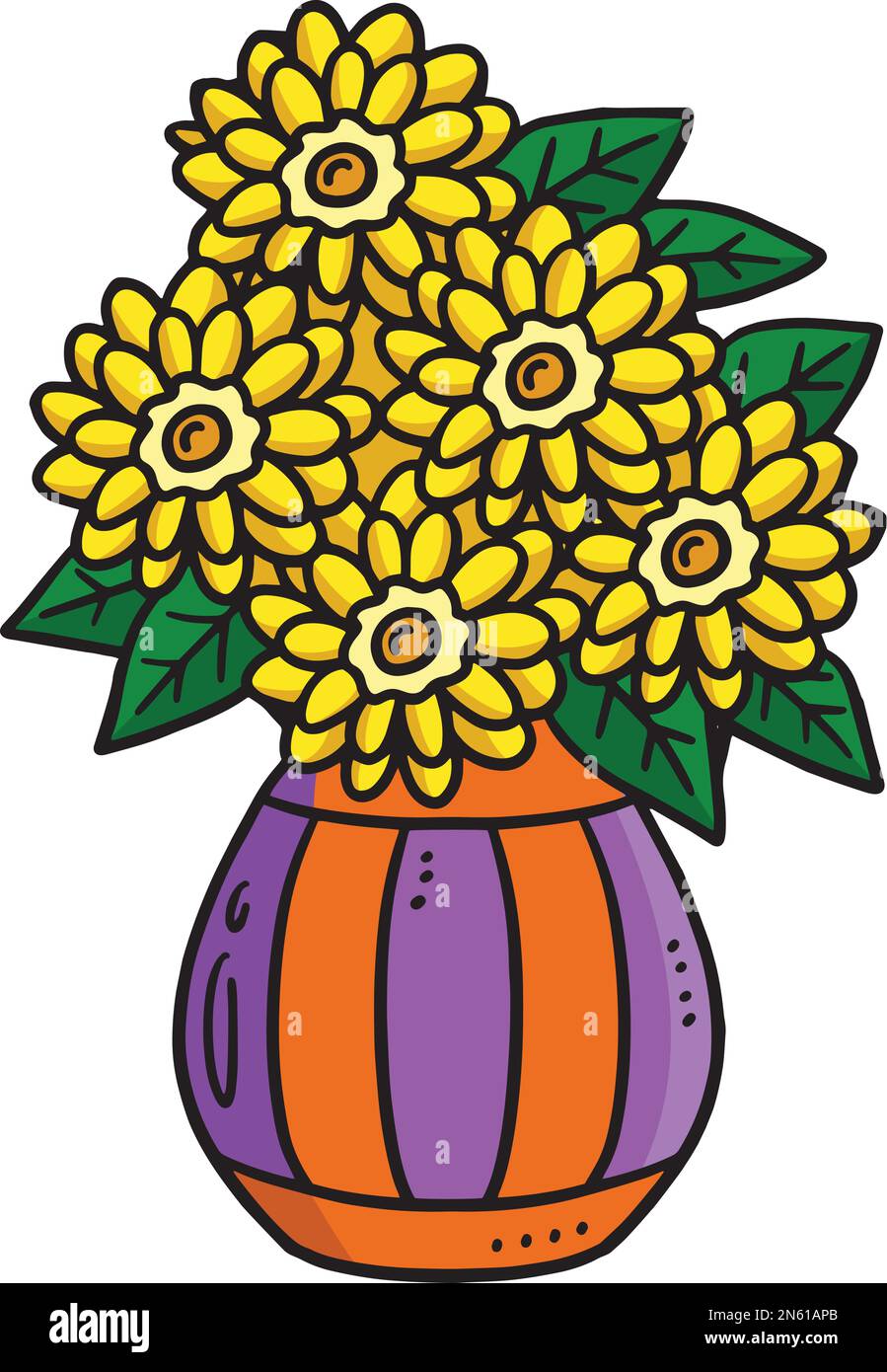 Spring Potted Flower Cartoon Colored Clipart Stock Vector Image & Art ...