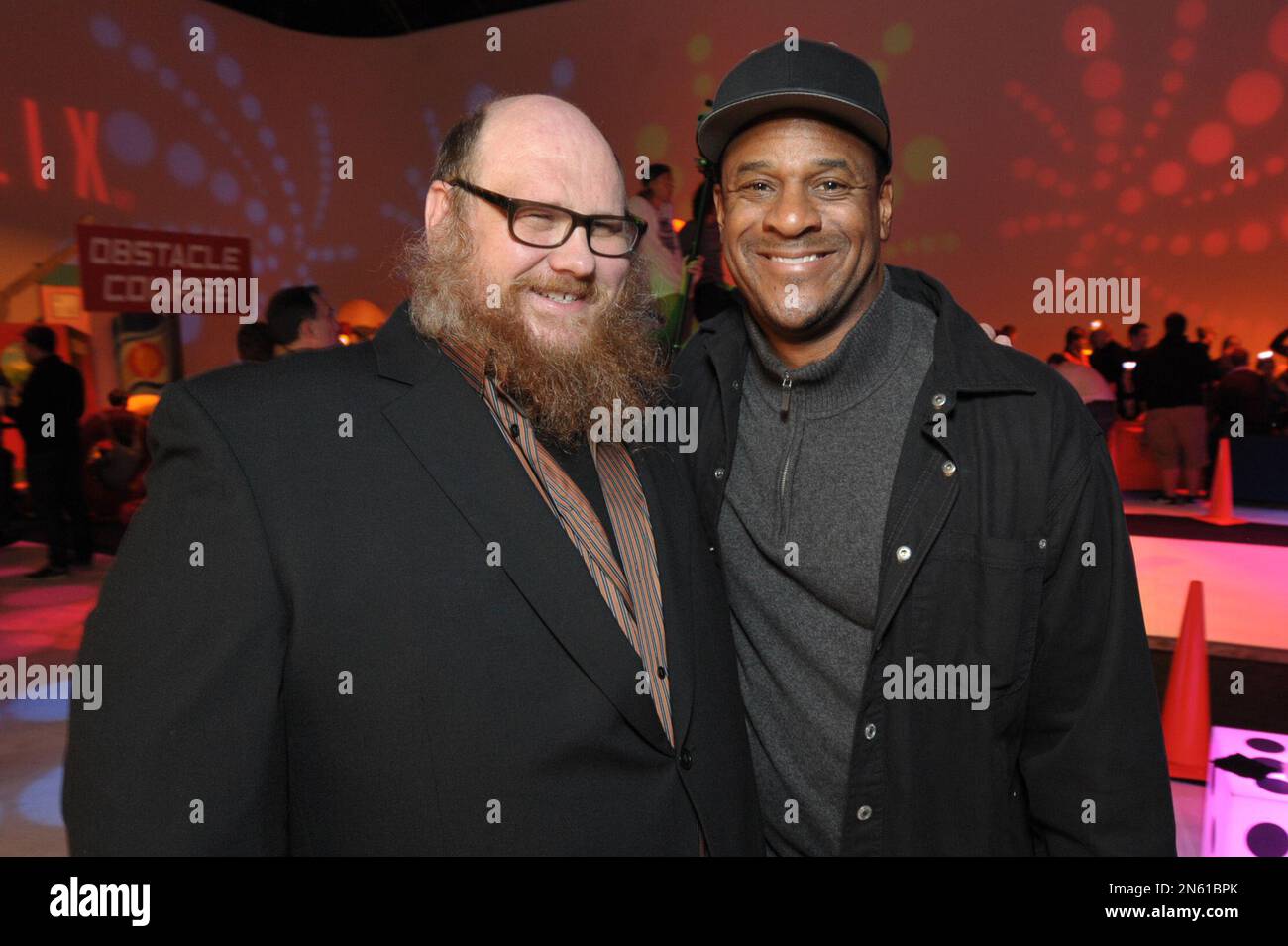 Michael Patrick Bell, left, and John Eric Bentley attend DreamWorks ...