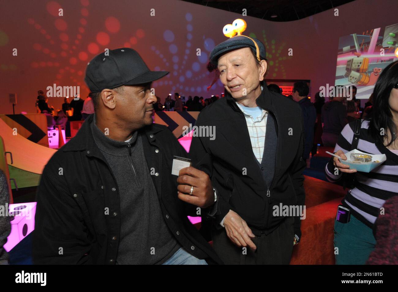 John Eric Bentley, left, and James Hong attend DreamWorks Animation and ...