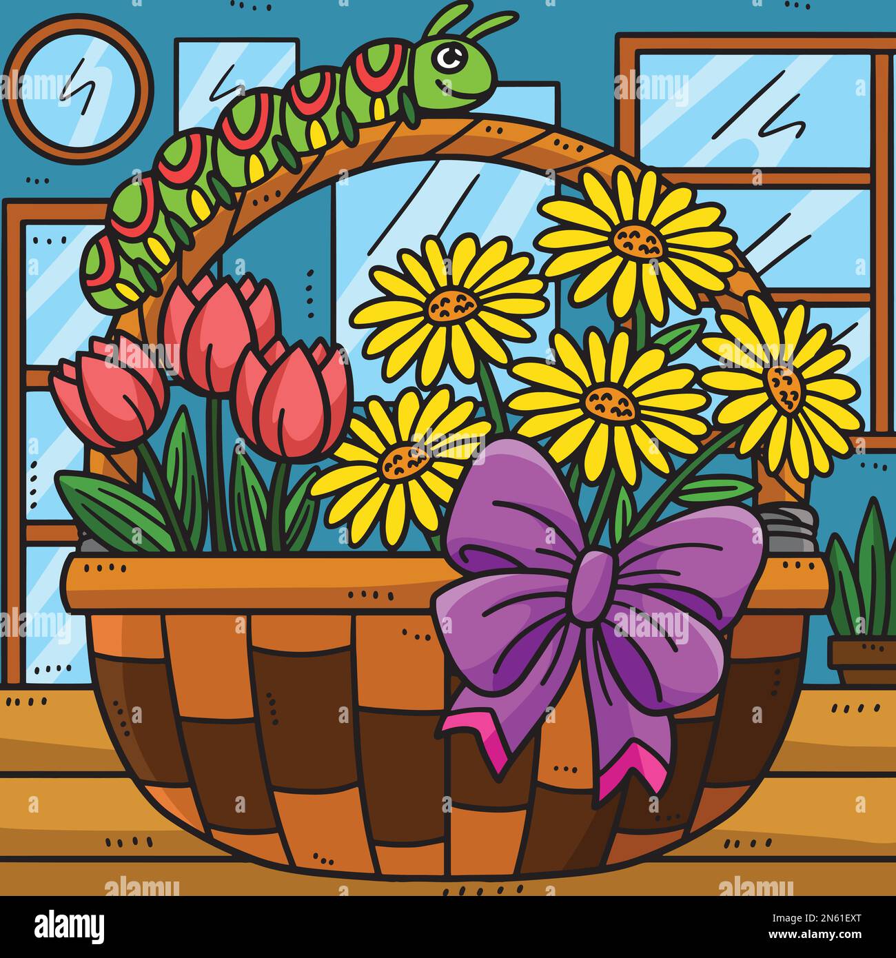 Caterpillar flower Stock Vector Images - Alamy