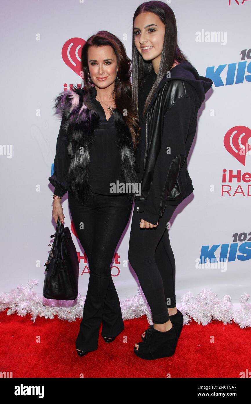 Kyle Richards L And Daughter Sophia Umansky Arrives At Kiis 102 7