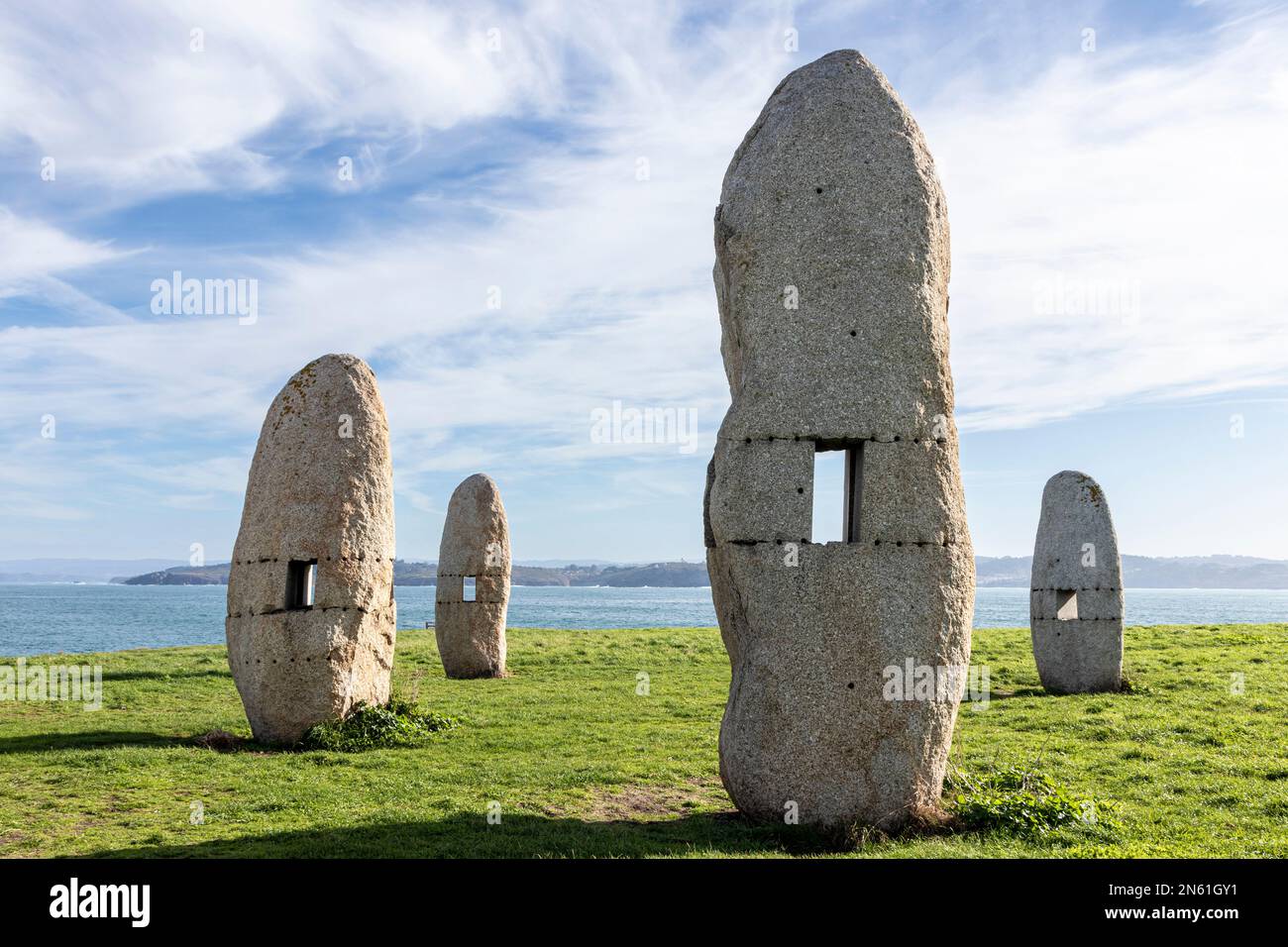 Menhirs, a coruña, spain hi-res stock photography and images - Alamy