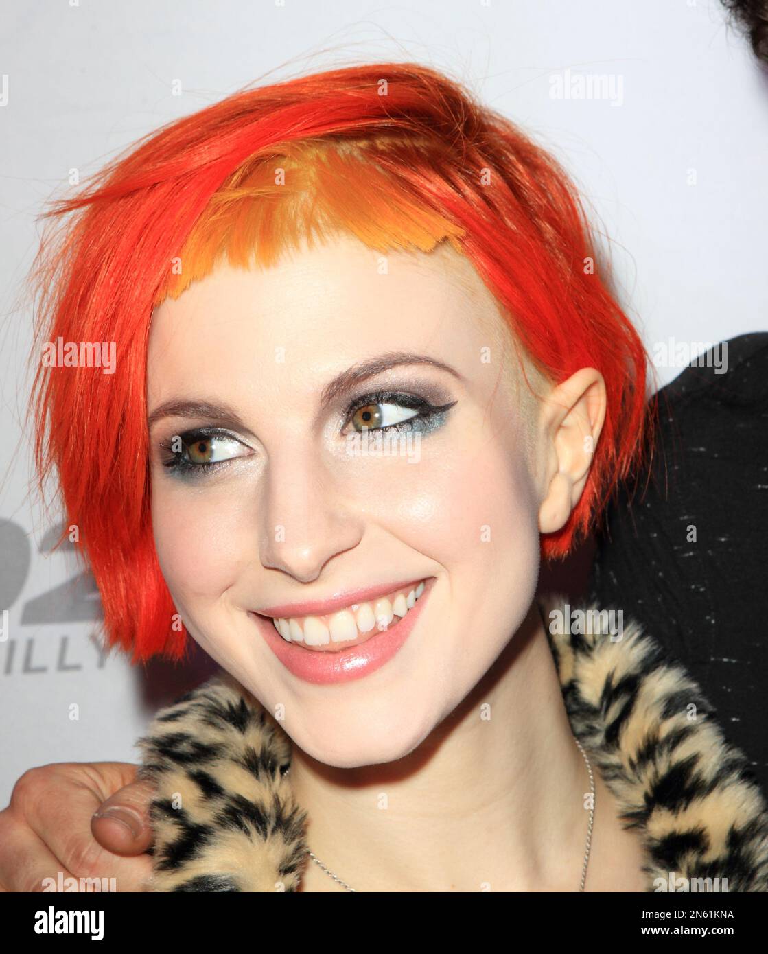 Hayley Williams of the rock band Paramore poses for photographers ...
