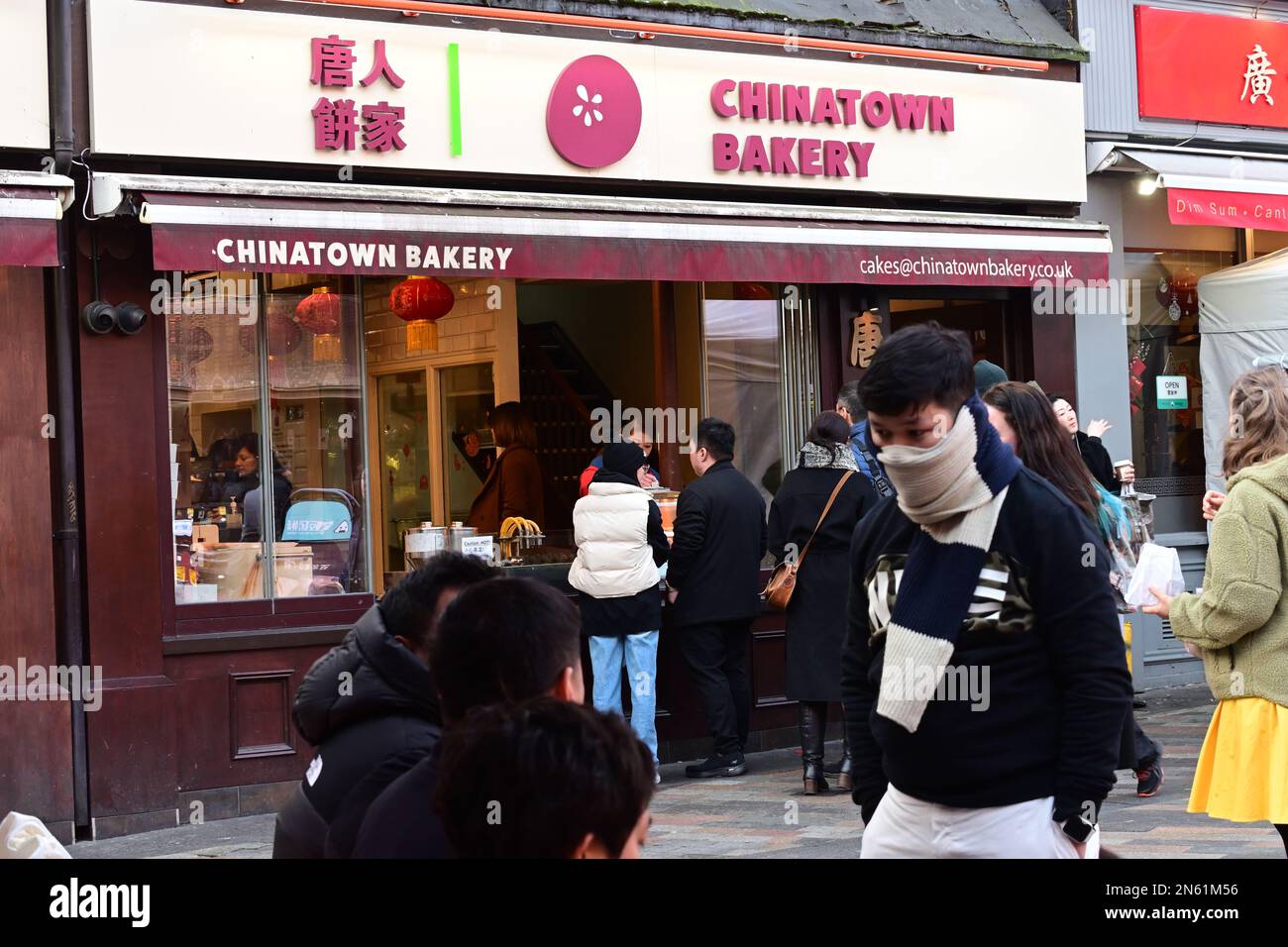 Westminster, London, UK, February 9 2023. Chinatown Bakery in Chinatown ...