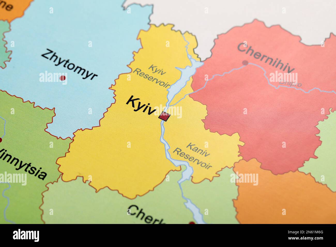 Kiev on map hi-res stock photography and images - Alamy