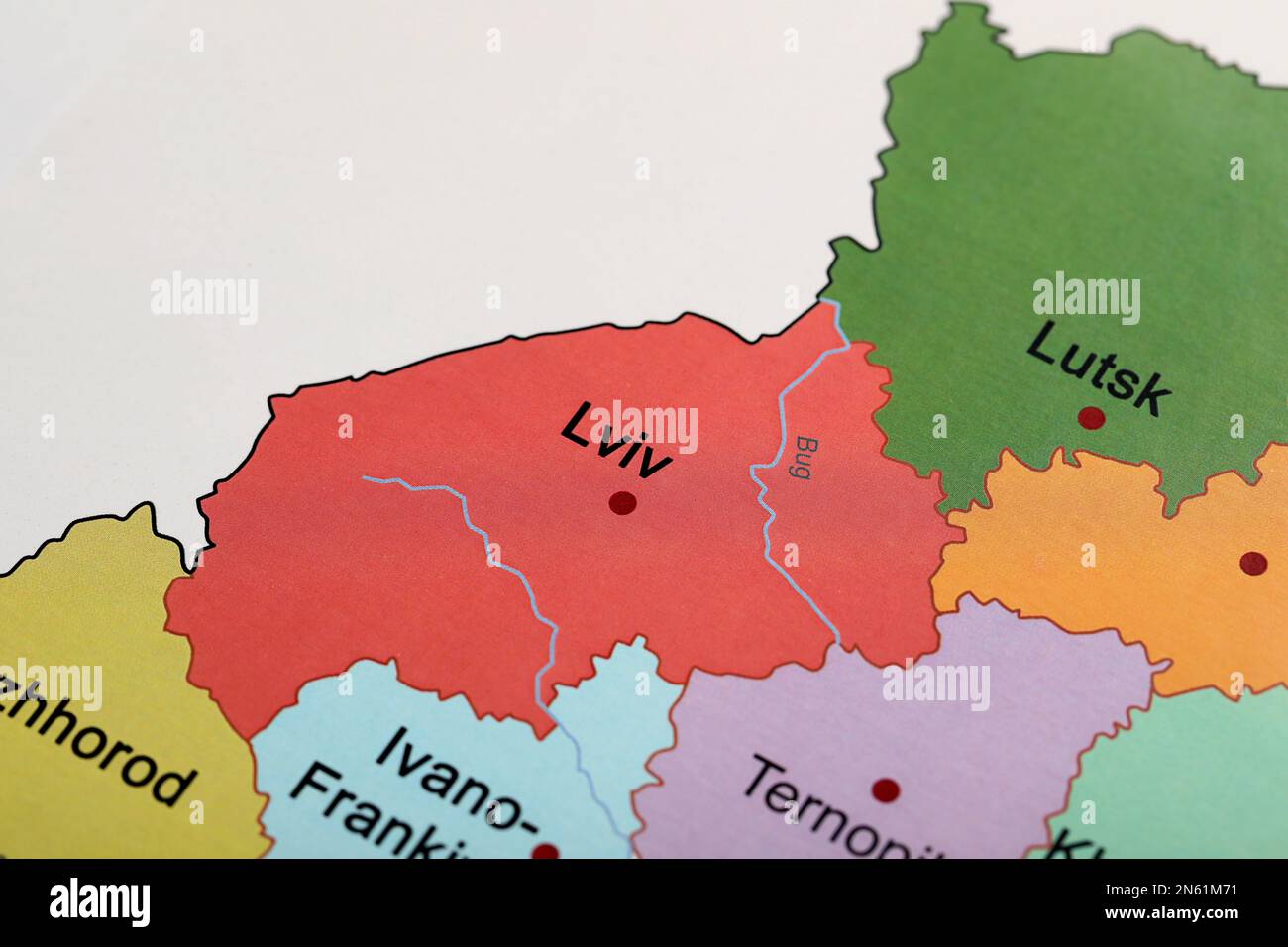 Map of lviv hi-res stock photography and images - Alamy