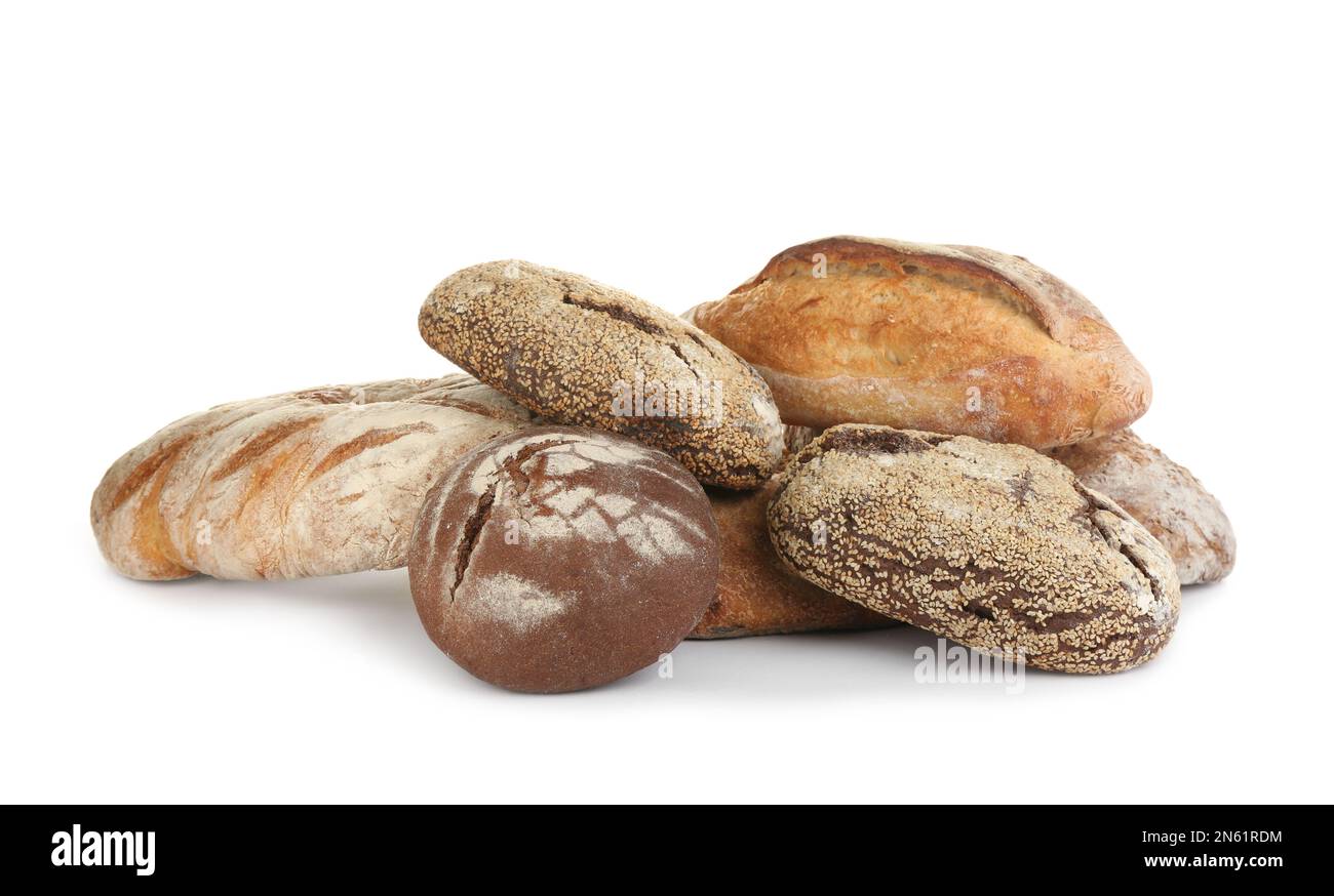 Loaves of various kinds of bread hi-res stock photography and images ...