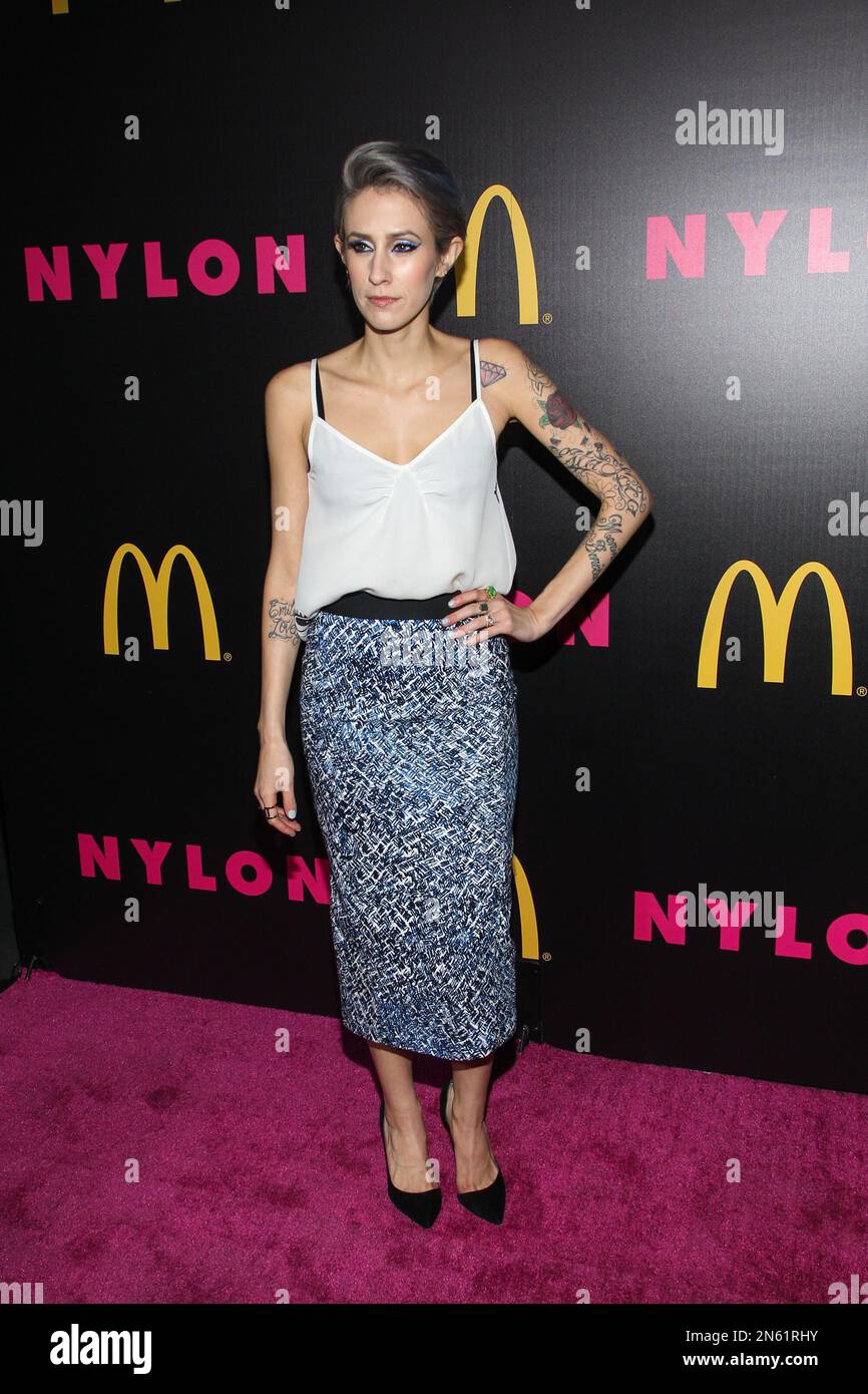 Singer Dev arrives at the NYLON December/January Cover Launch Party ...