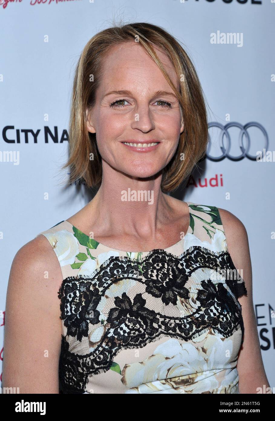 Helen Hunt arrives at the opening night of Bette Midler in 'I'll Eat ...