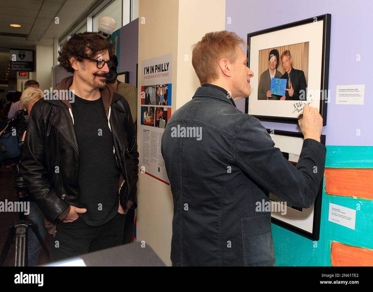 Eric Bazilian and Rob Hyman of the rock and The Hooters attend the ...
