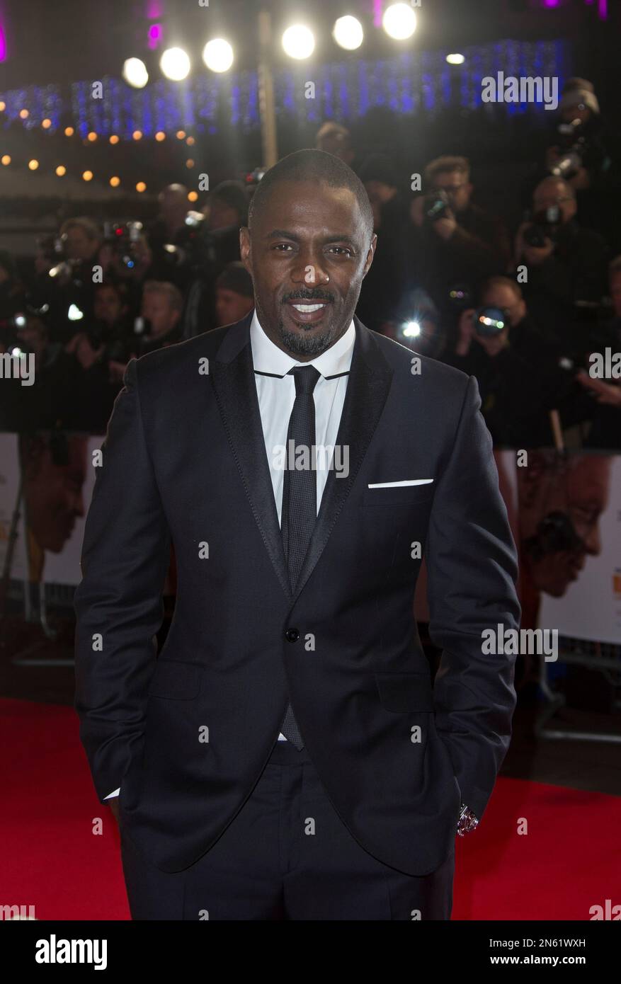 British actor Idris Elba arrives for the UK Premiere of the Long Walk ...