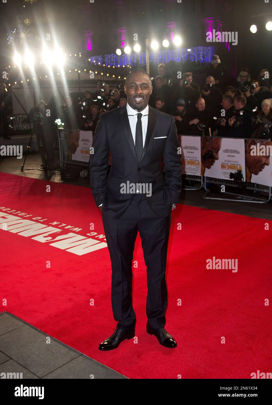 British actor Idris Elba arrives for the UK Premiere of the Long Walk ...