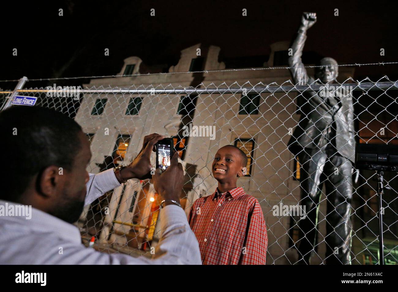 Keaton Anderson, 10, poses for a photograph for his father Dijon ...