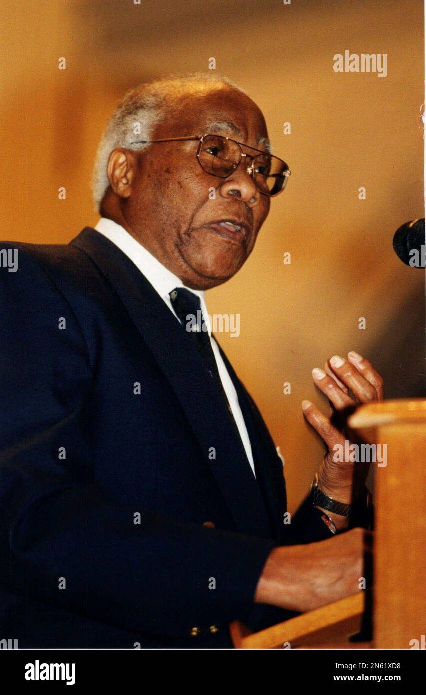 FILE - In this June 29, 1995 file photo, Govan Mbeki, father of former ...